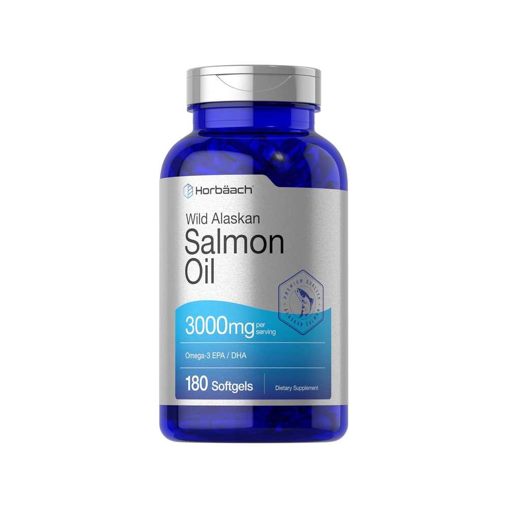 Horbäach Fish Oil Salmon 3000mg per Serving | 180 Softgels Price in ...