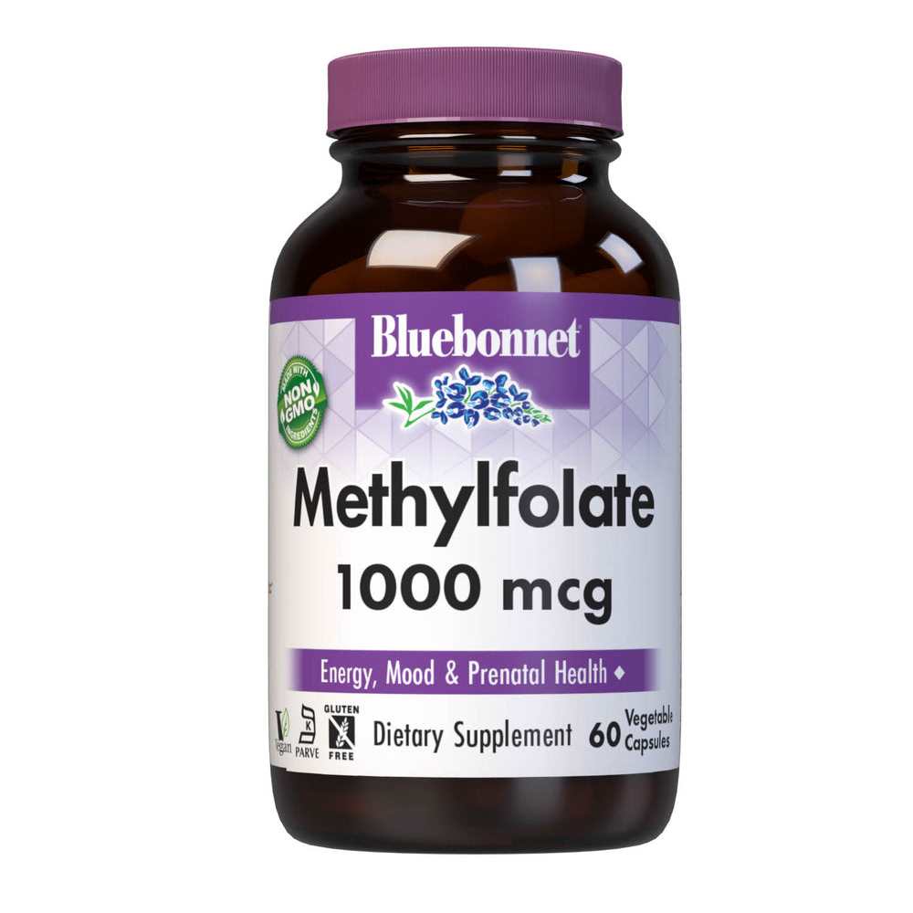 Bluebonnet Nutrition Cellular Active Methylfolate 1000 Mcg 60 Caps ...